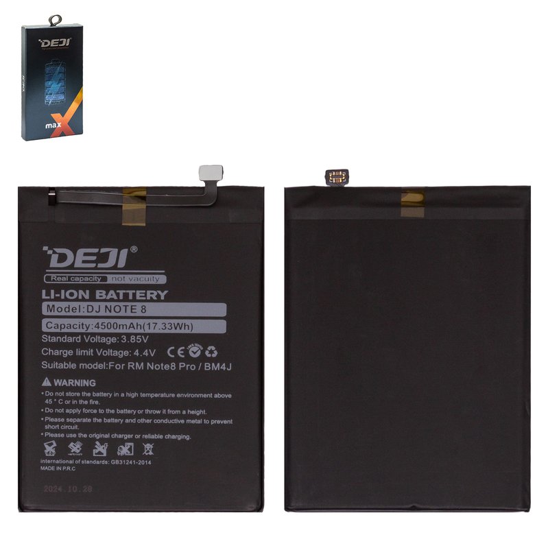 Battery Deji BM4J compatible with Xiaomi Redmi Note 8 Pro, (Li-ion, 3. ...