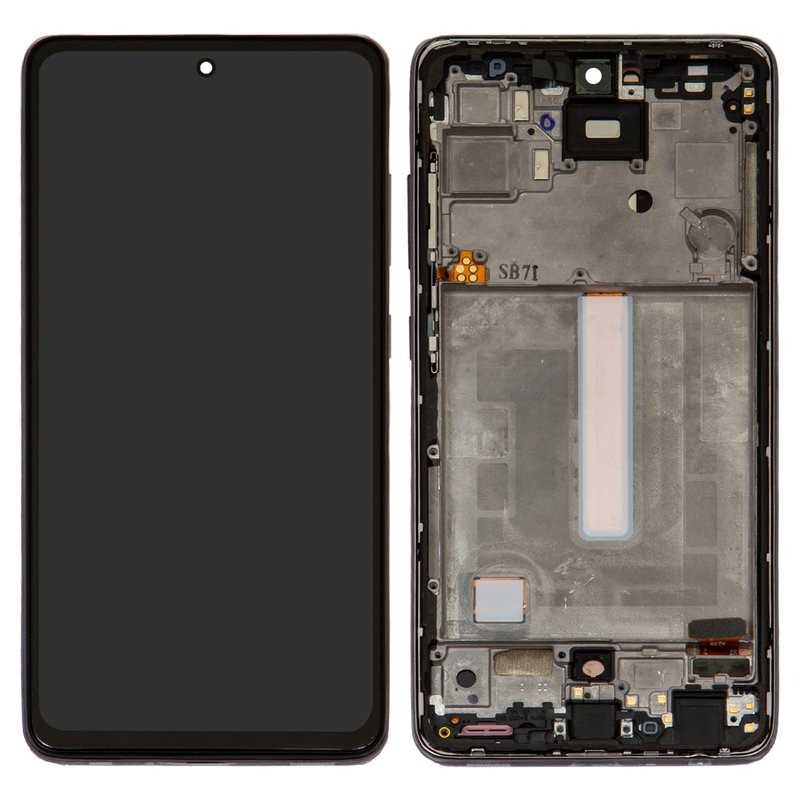 LCD compatible with Samsung A525 Galaxy A52, A526 Galaxy A52 5G, (black ...