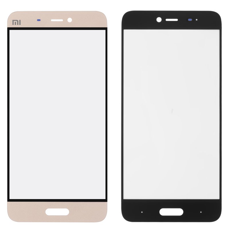 Housing Glass compatible with Xiaomi Mi 5, (golden, 2015105) - GsmServer